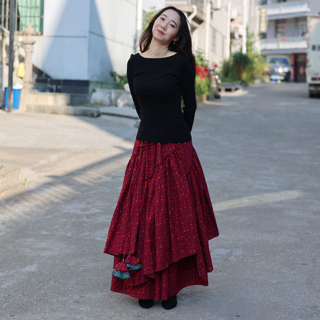 Genuine women's ethnic wind cotton natrine color commute dancing ...