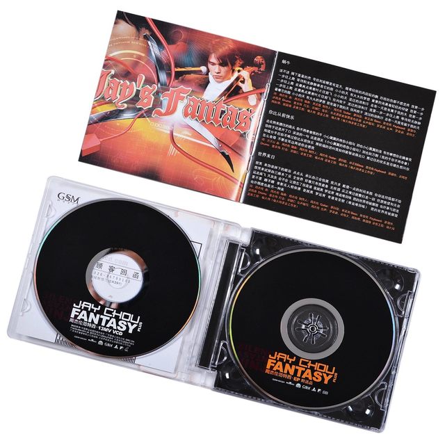Genuine Hongyi Records Jay Chou Album Fantasy Plus EP CD+VCD 13 MV Videos Snail