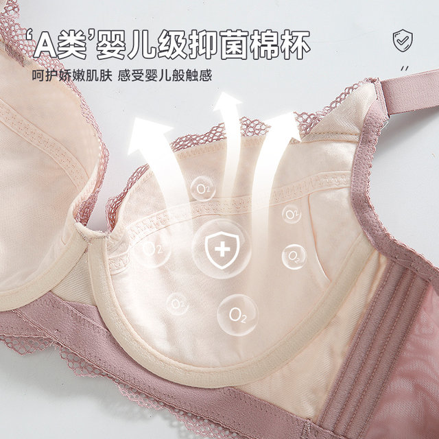 Adjustable breast-collar bra for women, full cup, large breasts, small ...