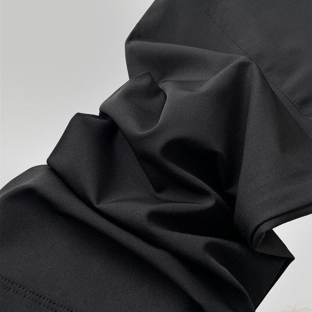 Stretch woven fabric men's inner drawstring lace-up trousers sports ...