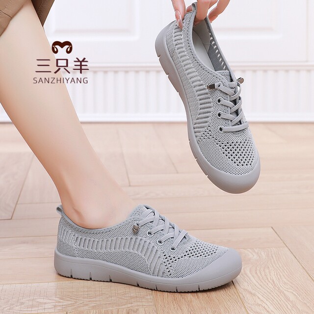 Three sheep comfortable and lightweight mother shoes spring and summer ...