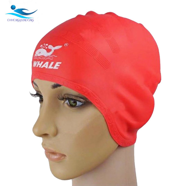 Whale Swimming Hat Male Women Waterproof Silicone Silicon Ear Adult ...