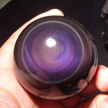 Water Jade Ice Soul Natural Obsidian Ball Ornament Medium Crystal Ball Play Fitness Ball Raw ...