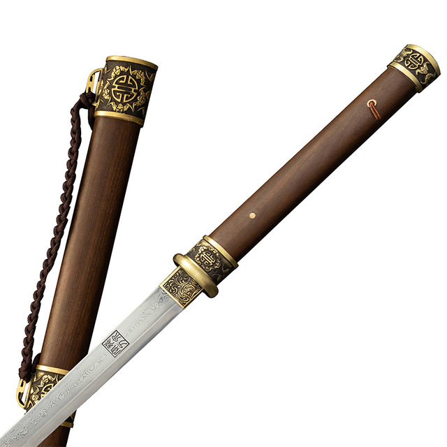 Longquan Sword Fulin Tang Hengdao Pattern Steel Hand-Collection Sword ...