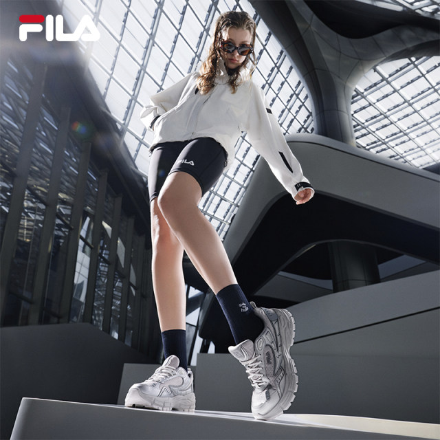 FILA Fila silver tooth shoes dad shoes women's shoes new retro running ...