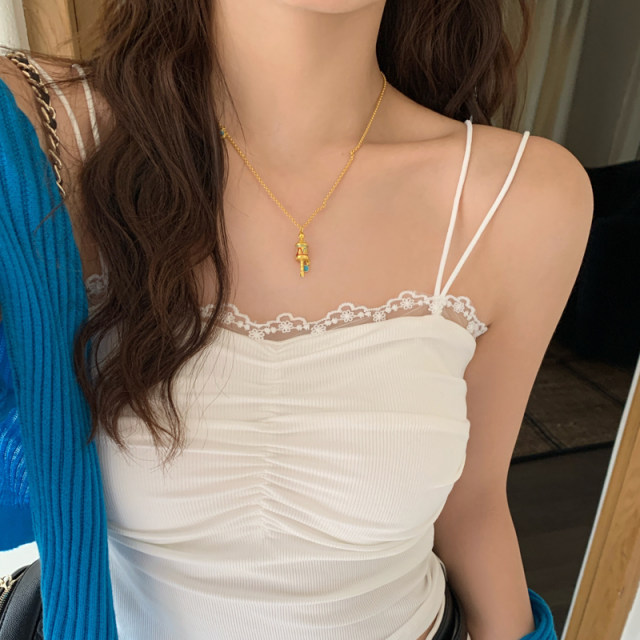 Off-white lace chest pad suspender for women with summer and autumn new ...