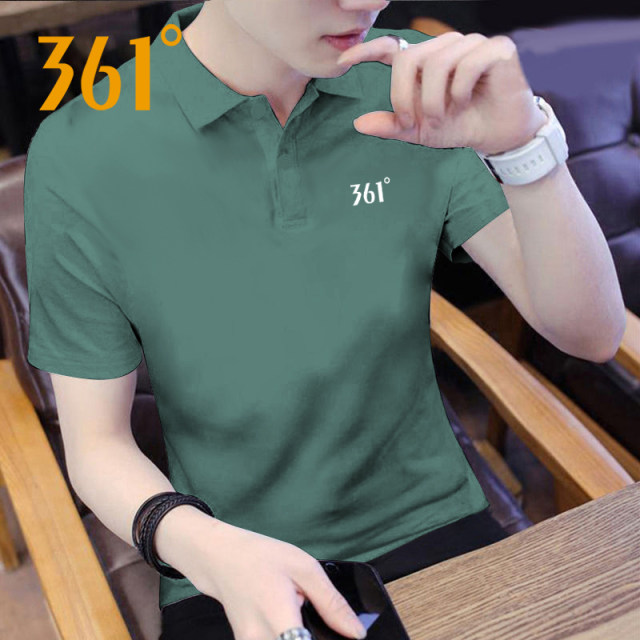 361 lapel polo shirt men's short-sleeved T-shirt summer sports quick ...