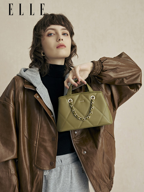 ELLE Women's Bags New Bags Dalph Lauret Placium Packing Crowds Crowd ...