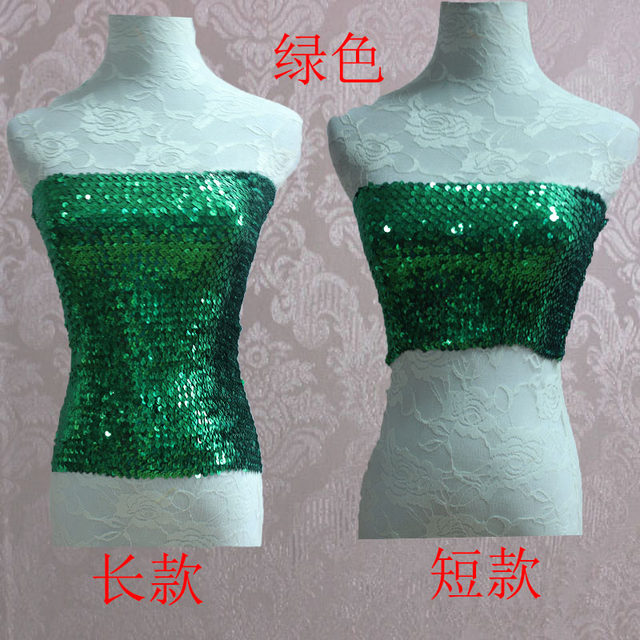 Bling glitter sequin tube top female female summer Korean version of ...