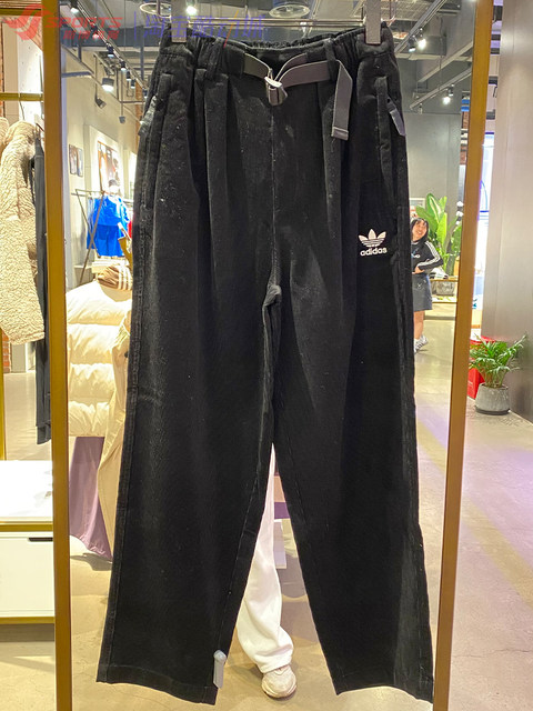 Adidas trousers for men and women clover corduroy warm casual straight ...