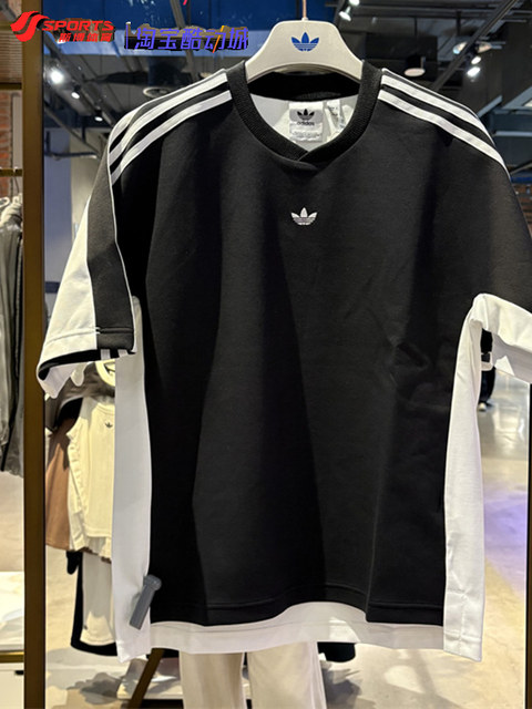 Adidas short-sleeved men and women 3-leaf clover back digital printed ...