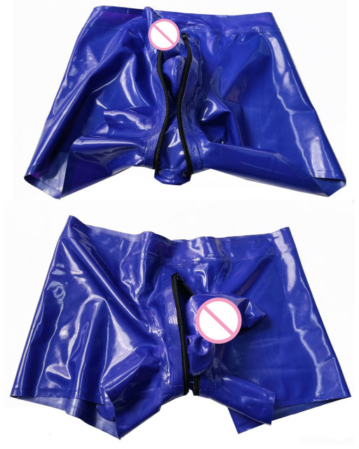 Latex Clothes Men Latex Cuffs Zipper Blank Hidden Double Set Customized