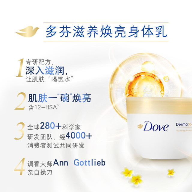 Doffen big golden bowl of body milk, moisturizing nourishment ...