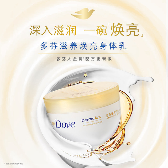 Doffen big golden bowl of body milk, moisturizing nourishment ...