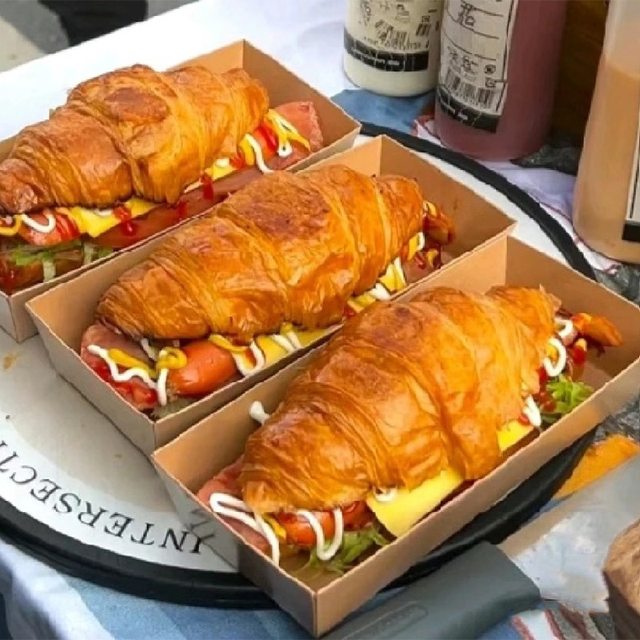 Bakery sausage can praise the sandwich bakery and packing box long ...