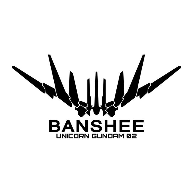 Auto sticker Gundam unicorn Unicorn-RX2 Funeral logo sticker electric ...