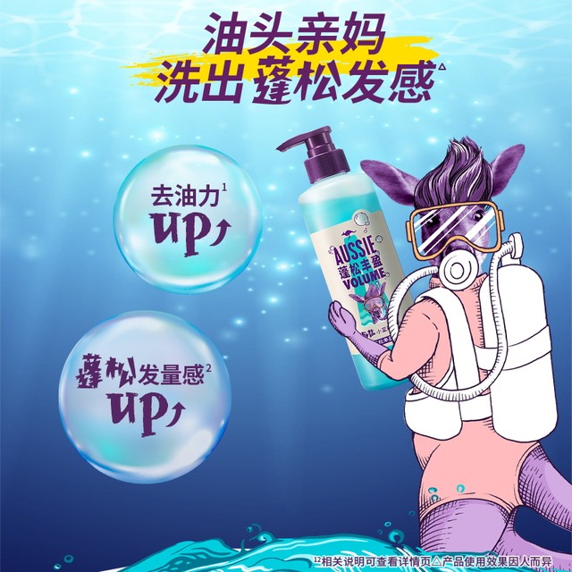 Aussie Kangaroo Sea Salt Shampoo Oil Control Fluffy and Plenty Shampoo