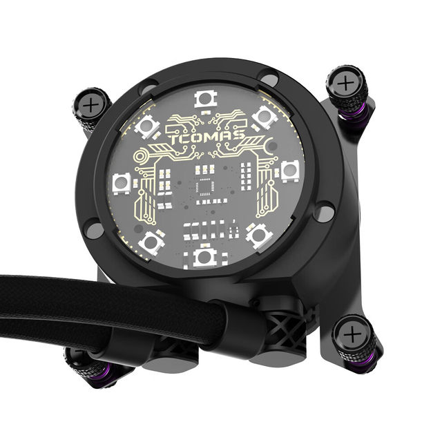 TCOMAS Titanium Tantalum SJ-A090 Integrated CPU Radiator 360 Water ...