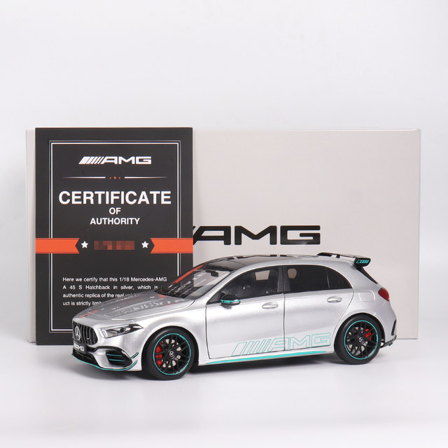 NZG 1:18 Mercedes-Benz AMG A45 S full door Green Devil version ...
