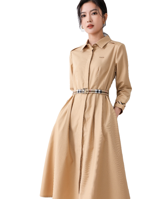 BUSHBURY counter high-end women's long autumn dress banquet evening ...