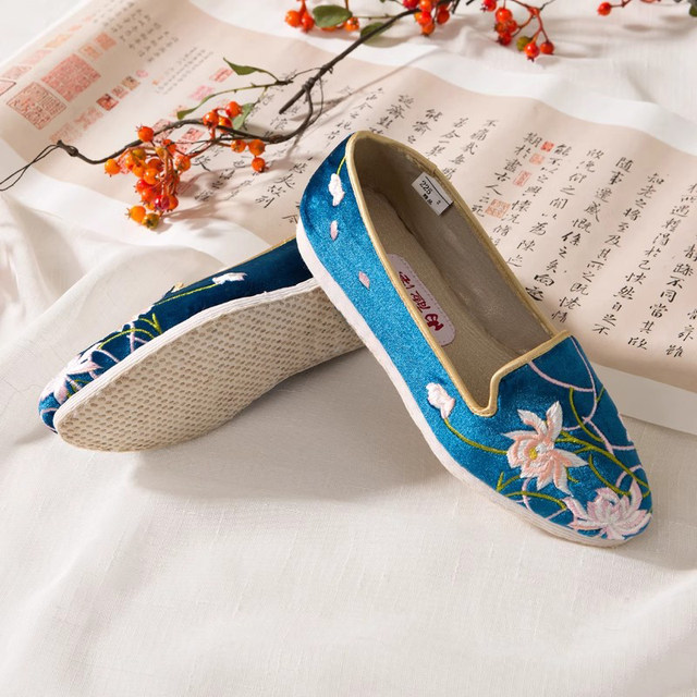Inline sheng cloth shoes for women, handmade mille-layer bottom cloth ...
