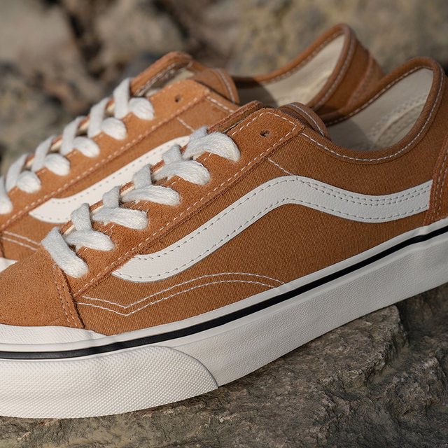 Vans official Style 136 Decon VR3 SF Orange Soda Side Striped Shoes Low Top