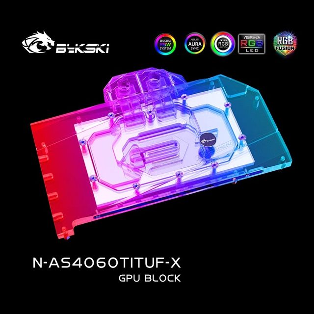 Bykski N-AS4060TITUF-X graphics card water block ASUS GeForce RTX 4060 ...