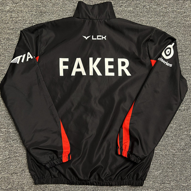 T1 team uniform 2024 Spring Tournament FAKER same red and black clothes ...