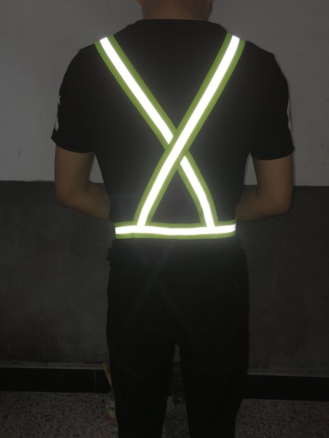 Reflective strap webbing stretch reflective vest vest traffic ...