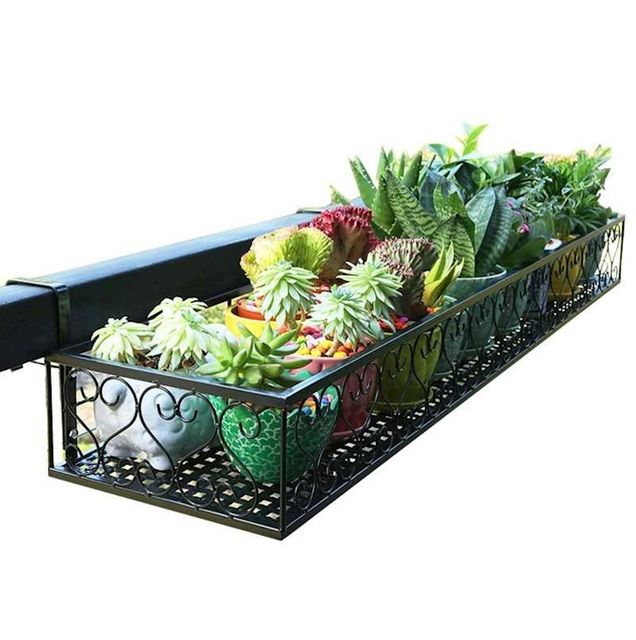 Fixed frame wall-mounted guardrail new hanging basket outdoor balcony ...