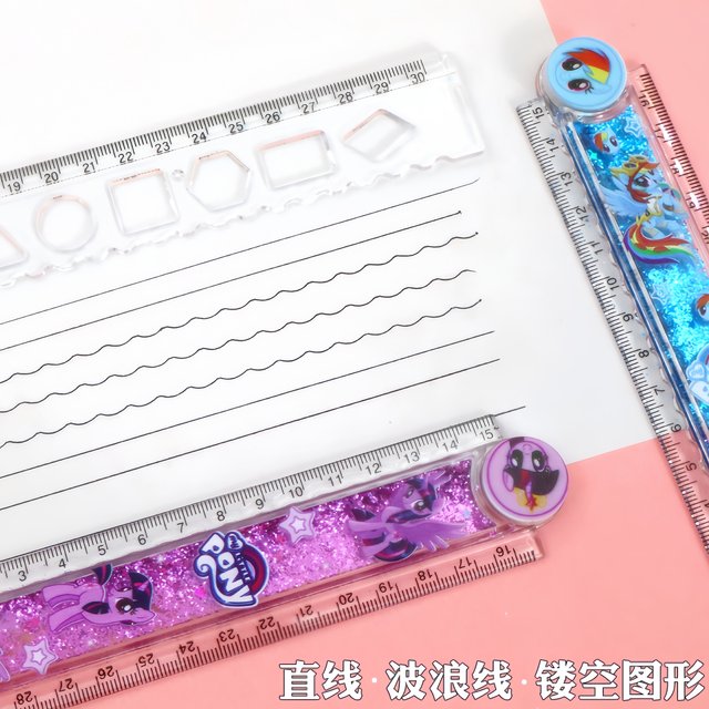 Little Pony Baoli Quicksand Folding Ruler for Primary and Secondary ...