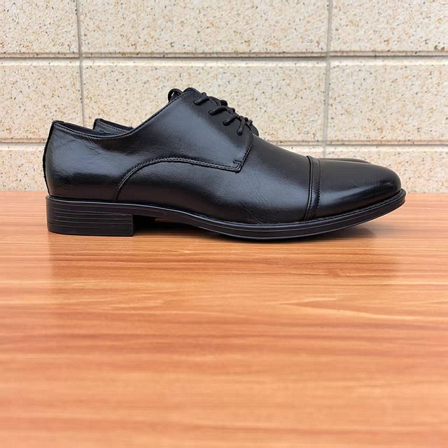 Scarce foreign trade men's toe layer cowhide British all-match three ...