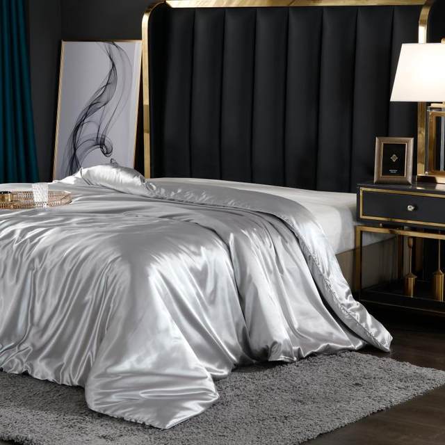 25mm silk quilt cover for naked sleeping mulberry silk satin quilt ...
