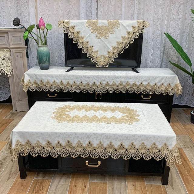 New TV machine covering dust cover European -style TV cabinet table ...