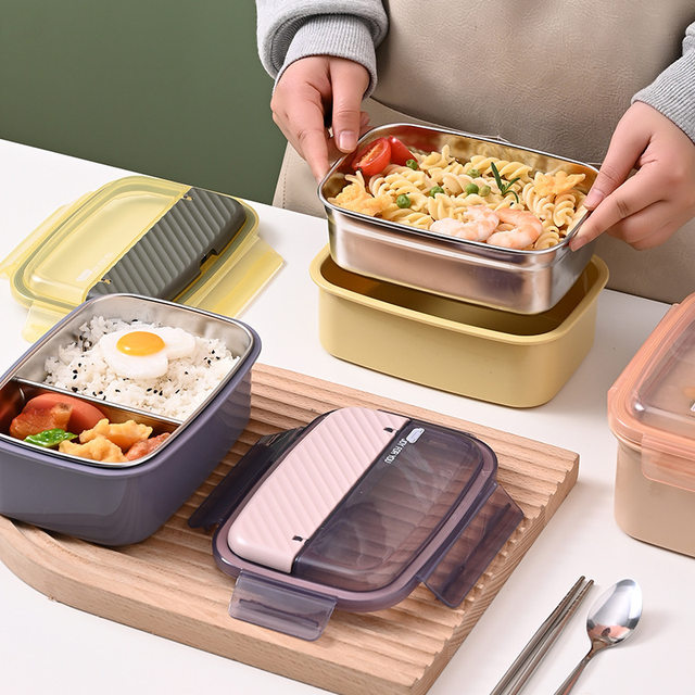Stainless steel insulation lunch box office worker lunch box elementary ...
