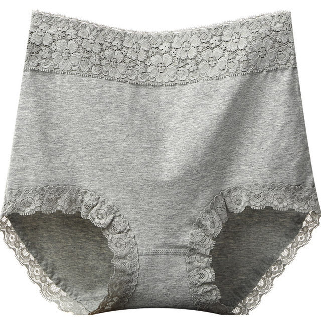 High waist pure cotton tummy control underwear pure cotton large size ...