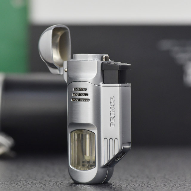 Japan's PRINCE lighter metal high-end men's gift blue flame direct ...