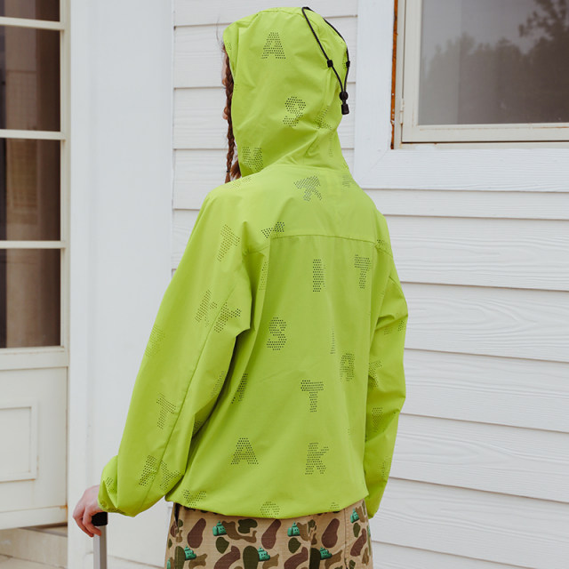 TYAKASHA Takasha Coat Women's 2025 Summer New Fruit Green Hooded Coat ...