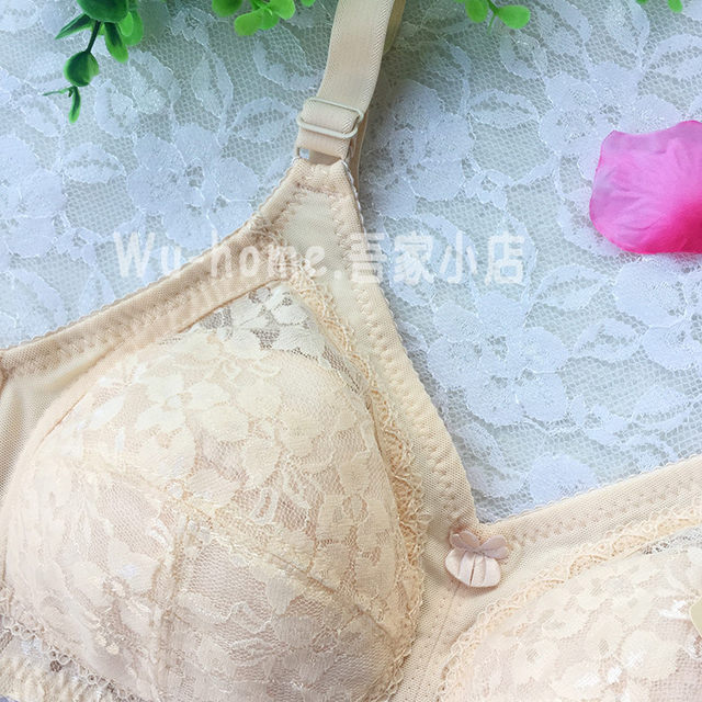 Middle-aged and elderly lace bra middle-aged women ultra-thin bra ...