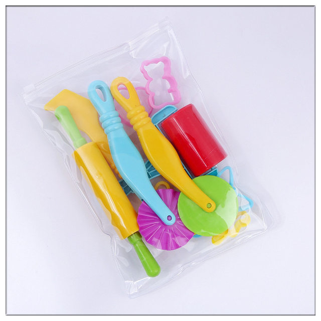 Ultra -light clay children's mold tool 11 pieces of color mud rubber ...