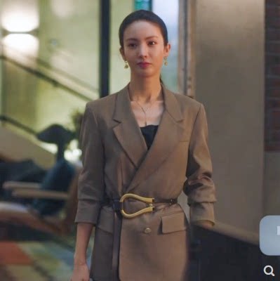 Hong Kong's amazing girl Jin Chen Shen Yi's same style women's Korean style slim-fitting suit ...