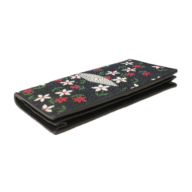 New pearl fish skin women's long wallet wallet spring and winter thin ...