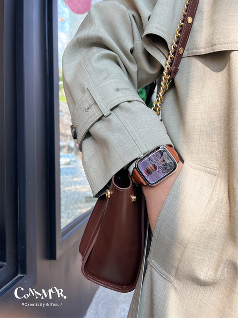 Wandering Pattern Second-hand iWatch Watch Strap First-layer Cowhide ...