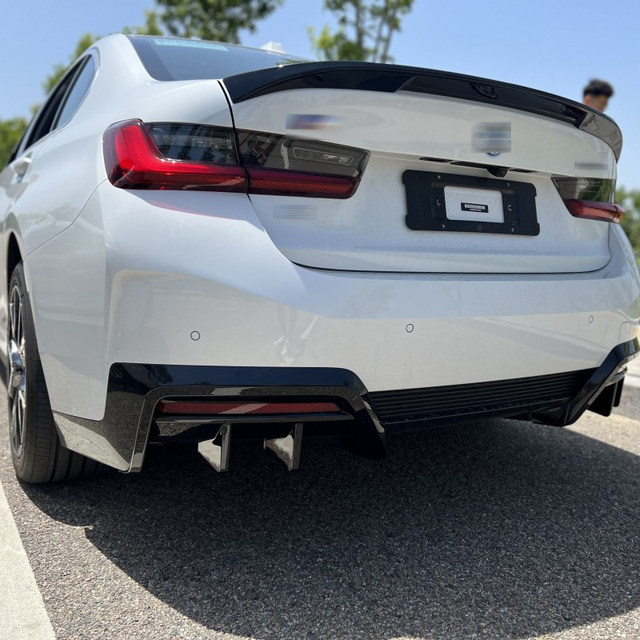 Suitable for BMW i3 rear lip, rear spoiler, rear surround, Black ...