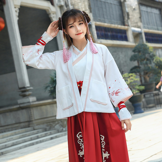 Hanfu rental stage performance dance performance trouser waisted fresh ...