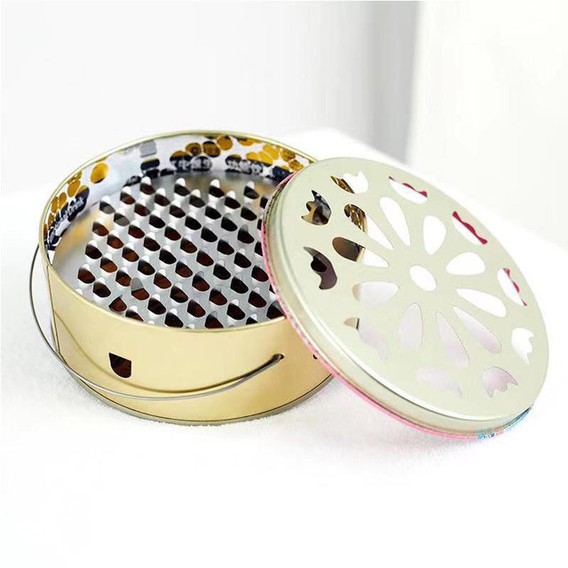 Fire-proof mosquito repellent incense box household stainless steel ...