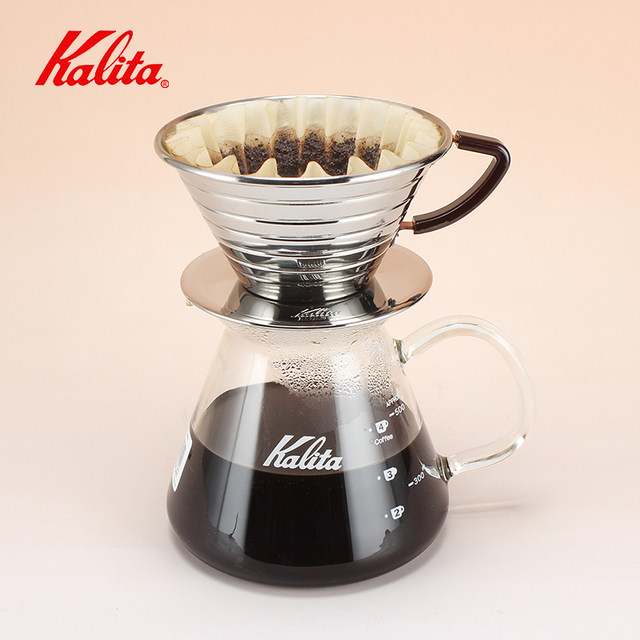 Japanese kalita cake filter cup hand-brewed coffee pot set household ...