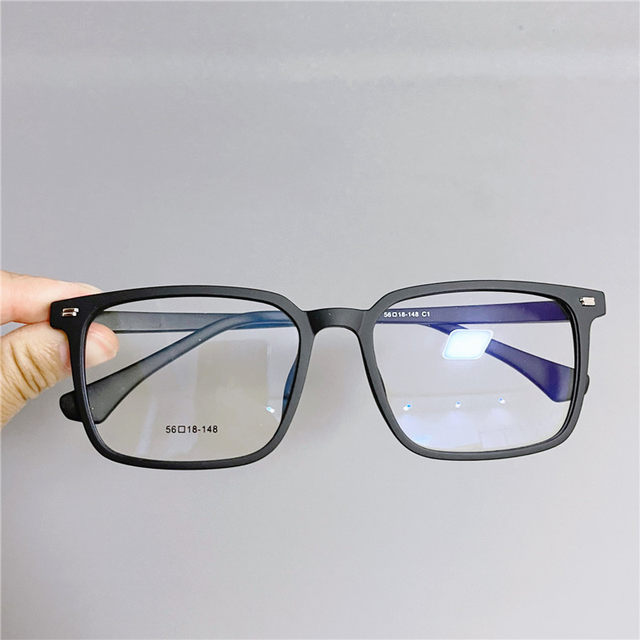 Ultra-light, ultra-wide, square face, retro TR90 myopia glasses frame ...