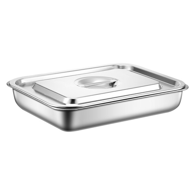 Stainless steel tray rectangular square basin plate cold dish plate ...