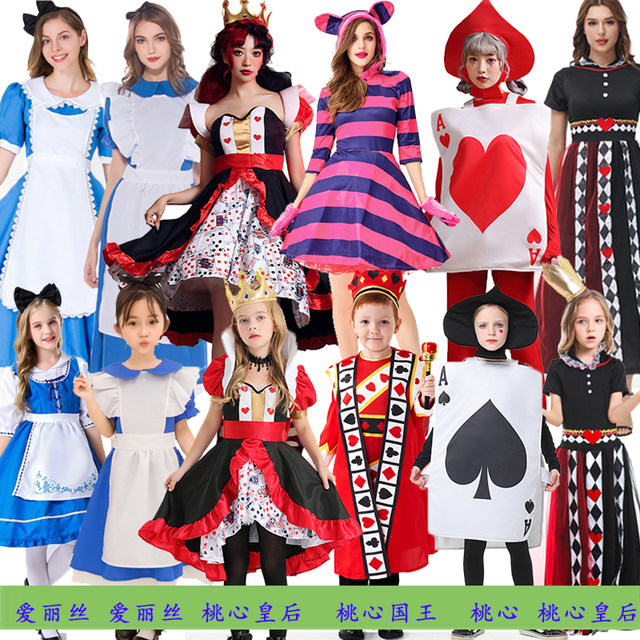 Alice in Wonderland adult and children's performance costumes drama ...